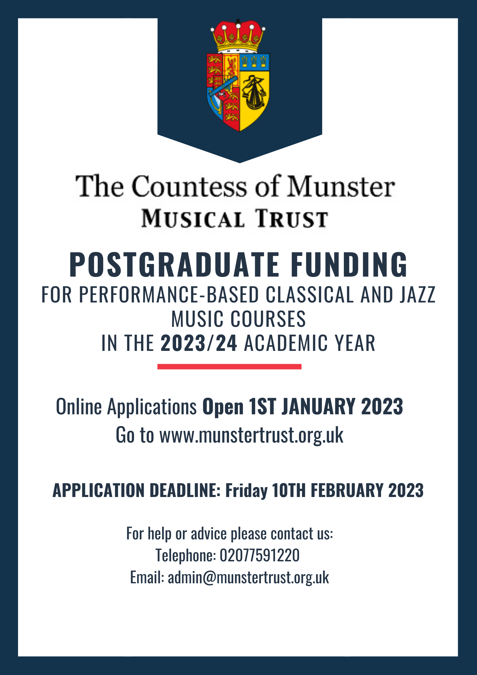 Study Award Grants List of Achievements - The Countess of Munster ...